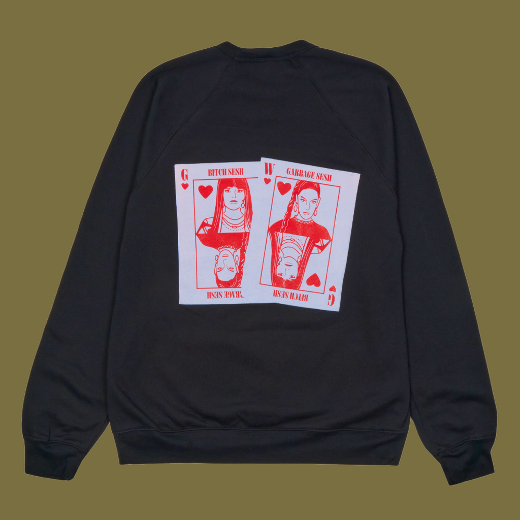 Holiday GW Hearts Crew (Red + Pink) – Garbage World Shop